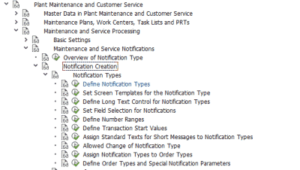 SAP Maintenance Notification Overview – SAP4TECH