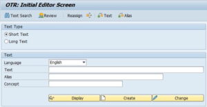 SAP OTR Tcodes, Tables, Function and Translation – SAP4TECH