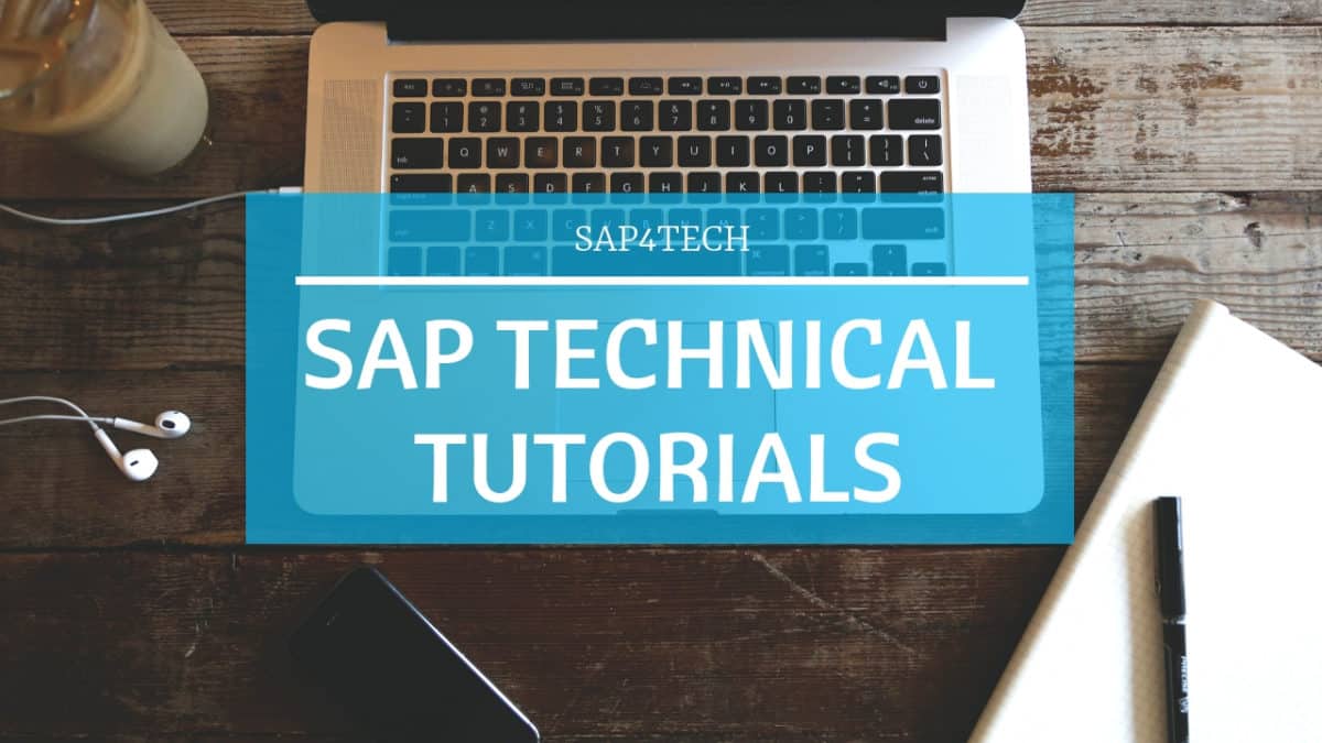 Sap Technical Tutorials Sap4tech